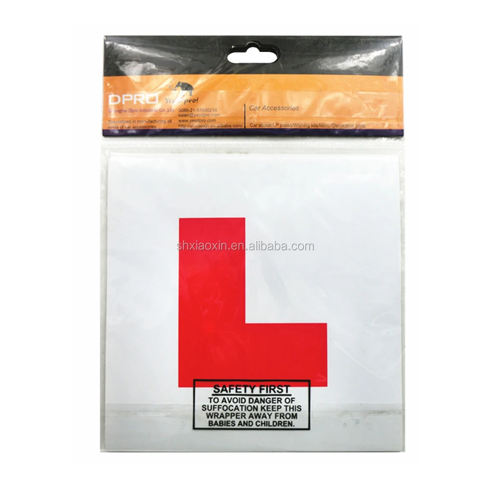 Magnetic L Plates for Car Stickers - Eco-Friendly & Durable