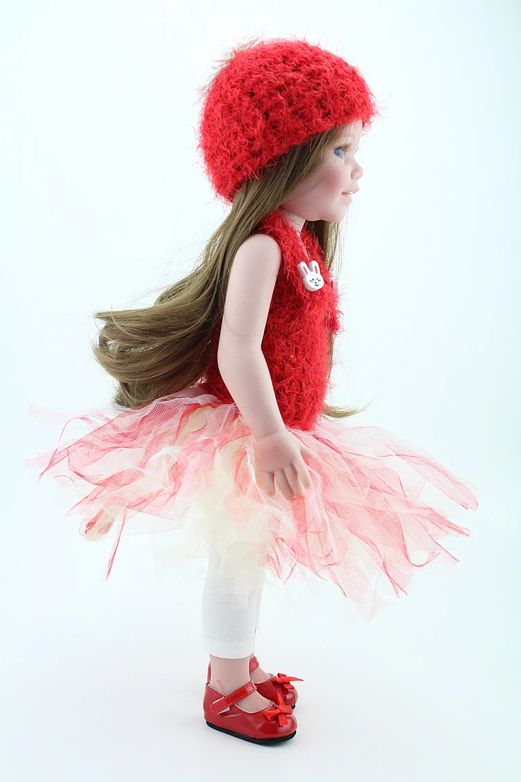 Customized 18inch Lifelike Realistic Baby Doll Vinyl Body Girl American ...