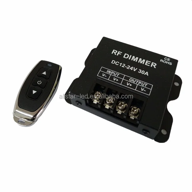 Newest 3key 30a Led Dimmer 12-24v Wireless Remote Led Single Color ...