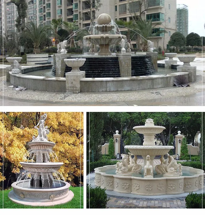 Outdoor Garden Marble Rolling Stone Ball Waterfall Fountain - Buy Ball ...