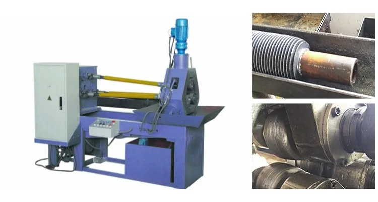 Evaporator Condenser L Shape Copper Aluminum Spiral Extruded Low Fin ...