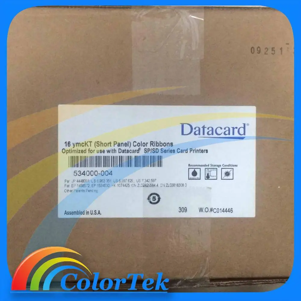 Datacard Sp And Sd Series Printer Ribbon 1/2 Half Panel Ymckt 534000 ...