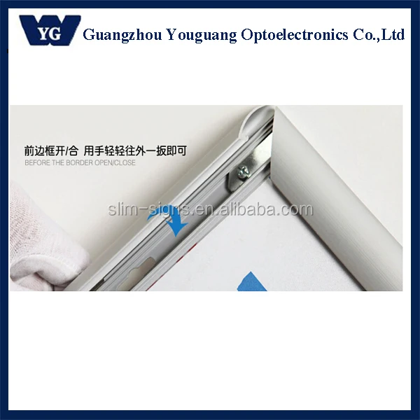 Wall Mounted Snap Poster Aluminum Frame A0 A1 A2 A3 A4 Sizes - Buy Super Slim Poster Frames ...