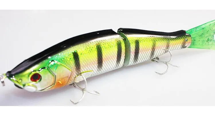 2 Section Glide Swimming Bait Trout Bass Jointed Swimbait Fish Lure