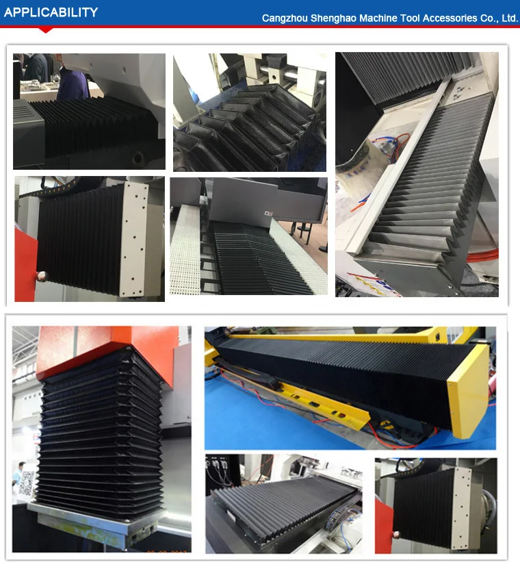 Flat Type Flexible Accordion Bellows Cover for 3D Print Machine