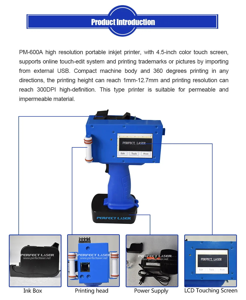 Handheld Inkjet Expiration Date Printer Inkjet Coder - Buy Handheld ...