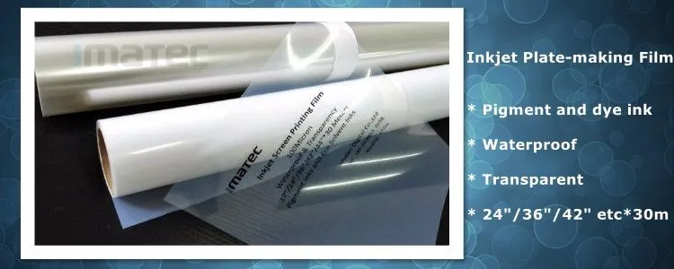 100mic Waterproof Polyester Transparent Inkjet Film For Water Based ...