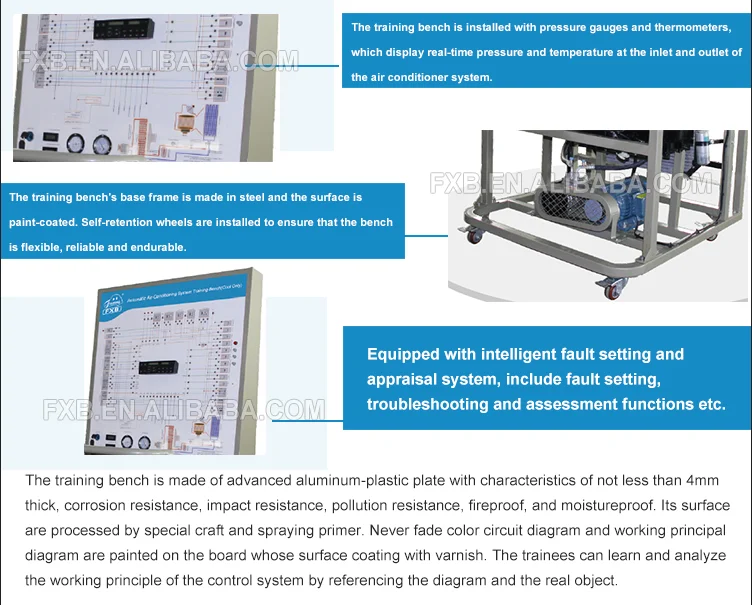 Automotive Engine Educational Training Equipment Air Conditioning ...