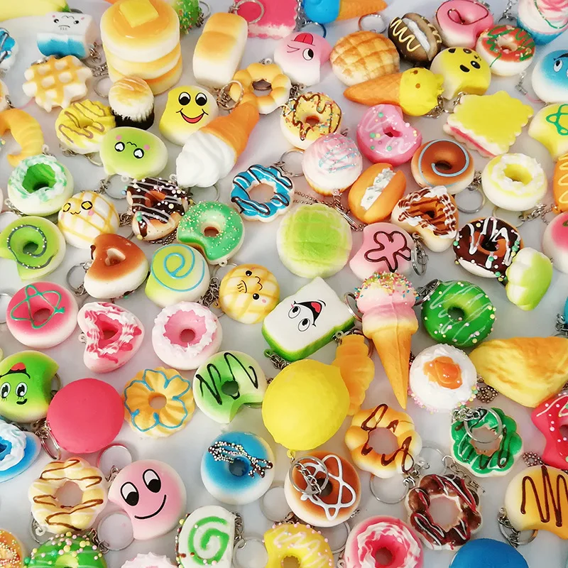 Kawaii Squishy Soft Slow Rising Random 10/20/30 Pcs A Bag Squishy Toys ...