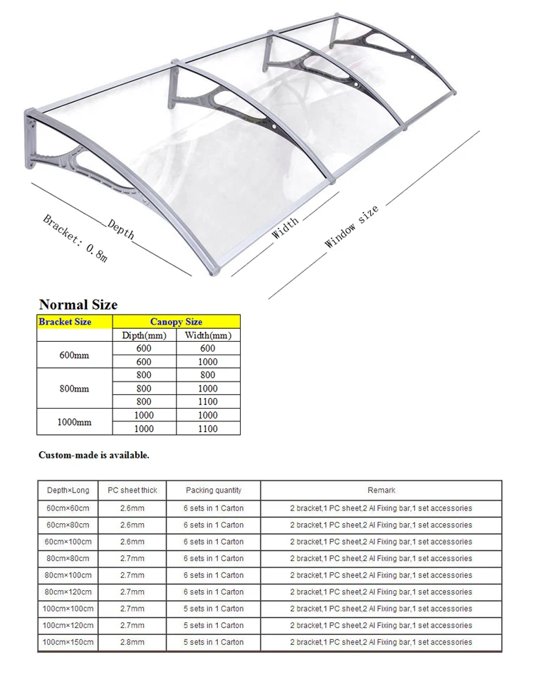 Zhejiang Chenzhou,Aliexpress,Diy Door Canopy,Window Canopy,Pc Canopy,Vx ...