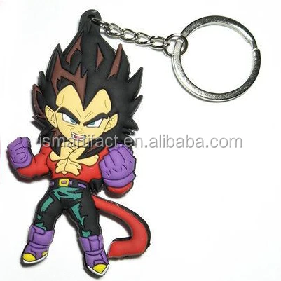 Classic Animation Figures Dbz Super Saiyan Goku Vegeta Soft Pvc Keyring ...