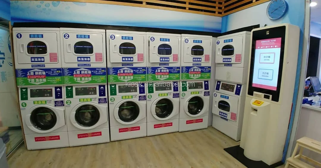 Self Laundry Payment Kiosk Machine For Washing Clothes Fee - Buy Self ...
