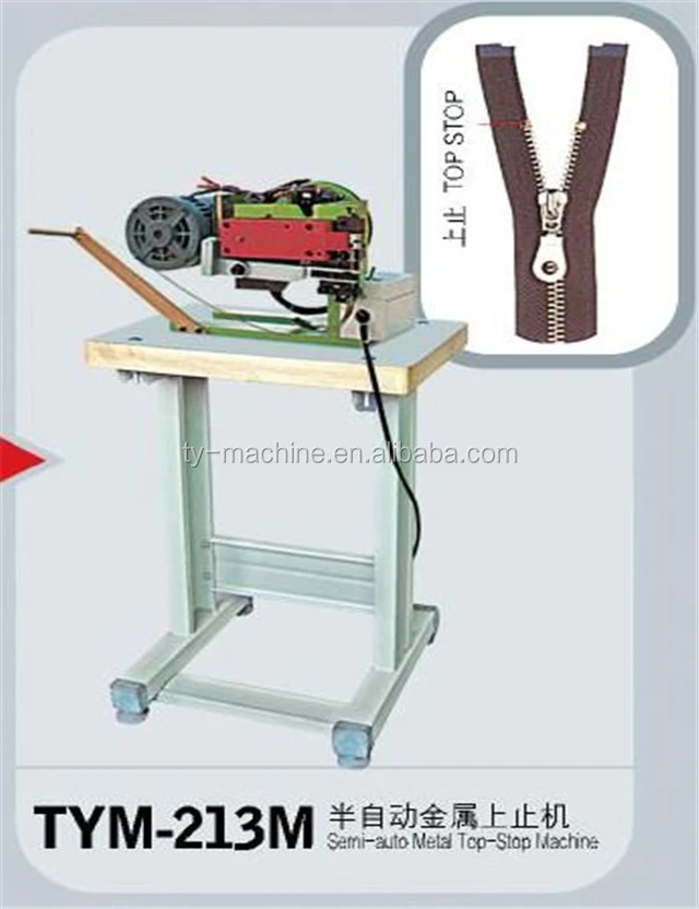 Semi Automatic Top Stop Machine For Made Metal Zipper - Buy Machine For ...
