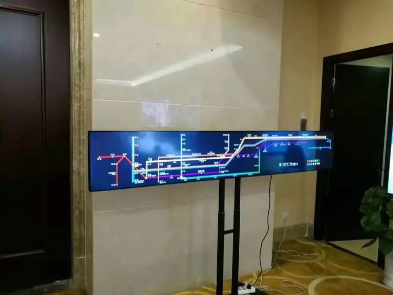 Tft-lcd Stretched Bar Lcd Display For Advertising On Bus/subway - Buy ...