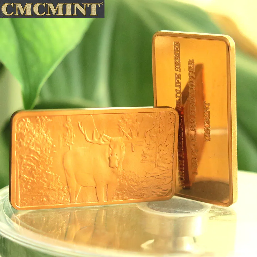 Factory Wholesale Renaissance Coin Old Coins 1 Oz 999 Fine Copper Moose ...