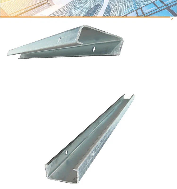 C Channel Guardrail Galvanized Steel Fence Posts - 19.8kgs/pc