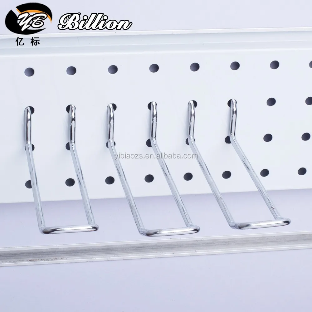 Chrome Metal Waterfall Display Hook U Shape Cardboard Display Hook ...