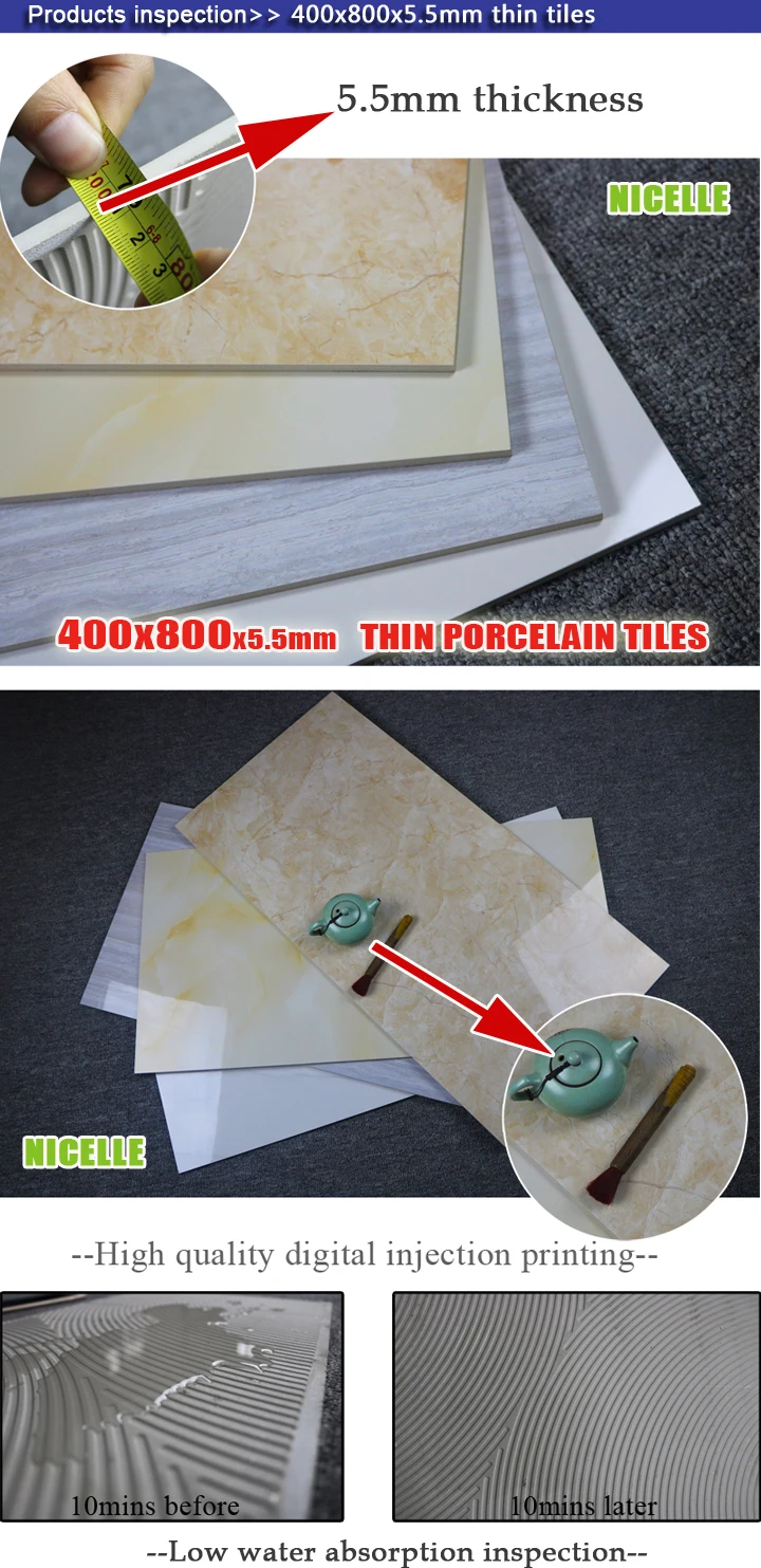 Professional Manufacturer Ultra Thin Porcelain Tile/slim Tiles/thin Tile 5.5mm - Buy Ultra Thin ...
