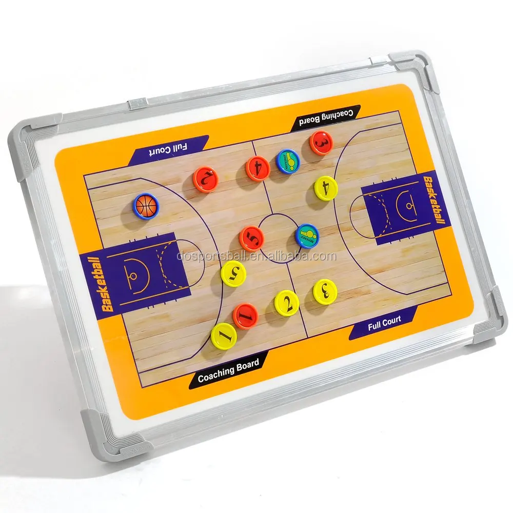 Aluminum Basketball Coach Board - Magnetic Training Aid