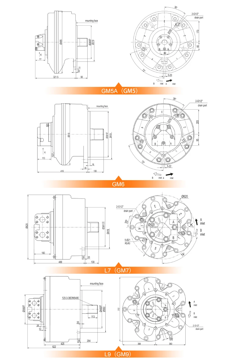 Tosion Brand Sai Gm Series Gm03 Gm05 Gm1 Gm2 Gm3 Gm4 Gm5 Gm5a Gm6 Gm7 ...