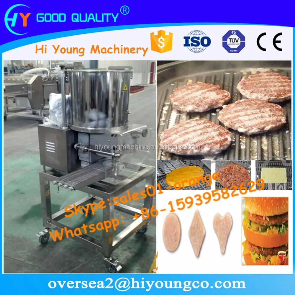 Stainless Steel Beef Machine Steak Meat / Hamburger Patty Making ...