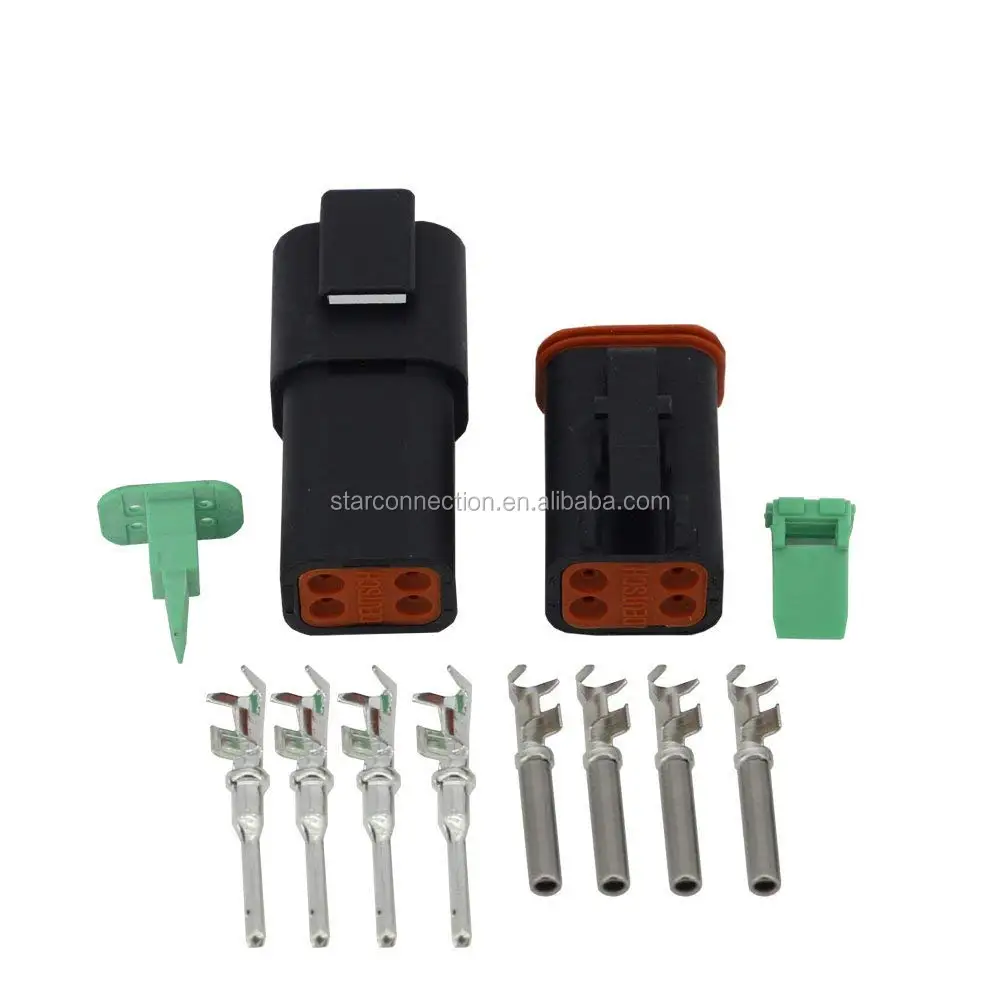 Automotive Dt Series 2p/3p/4p/6p/8p/12p Waterproof Male Female Deutsch ...