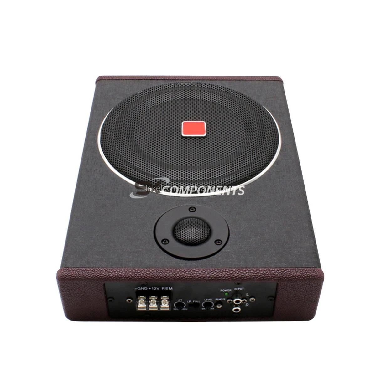 8 인치 600w 자동차 서브 우퍼 스피커 액티브 서브 우퍼 자동차 시트 아래 슬림 서브 우퍼 Amp 슈퍼베이스 자동차 앰프 8