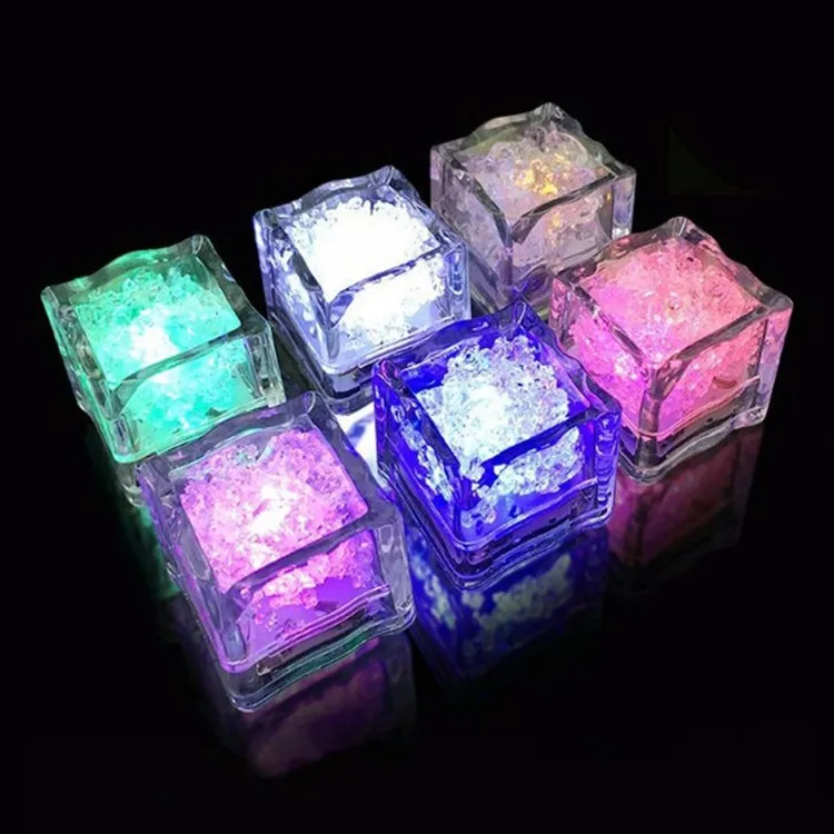 LED Ice Cubes - Multi Color Glow for Party Decorations