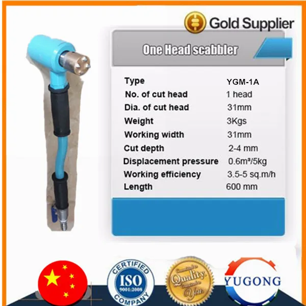 Pneumatic Handheld Concrete Scabbler/concrete Floor Scabbling Machine ...