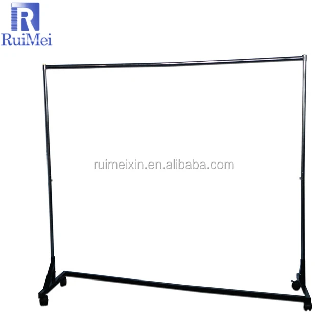 Industrial Pipe Clothes Rack Double Rail Pipe Clothing Garment Rack ...