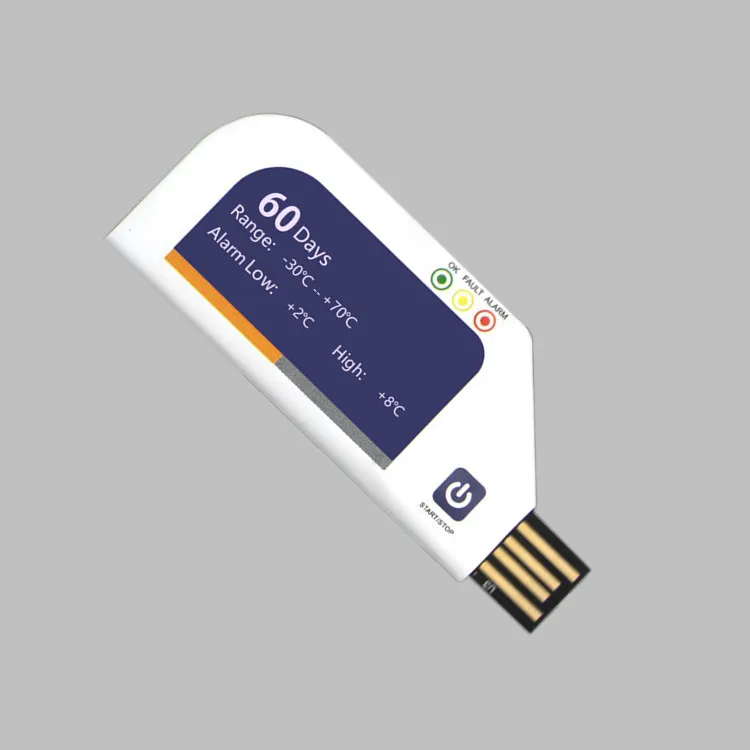 One Time Use Disposable Pdf Usb Temperature Data Logger Nist Traceable ...