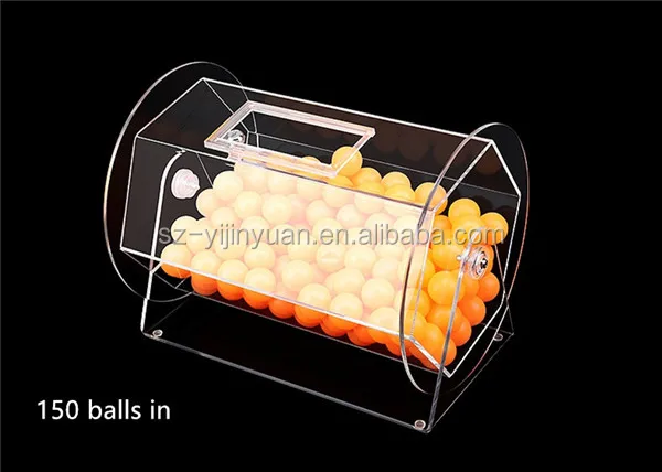 Large Rotating Acrylic Raffle Drawing Box Lucky Box - Buy Lucky Draw ...