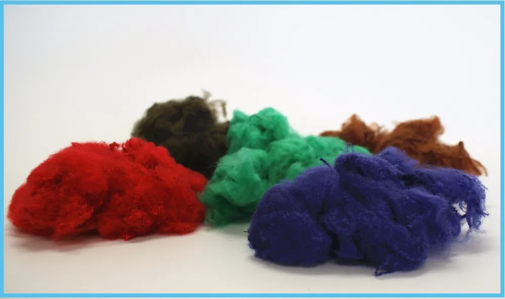 Recycled Dope Dyed Spinning Polyester Staple Fiber - Buy Polyester ...