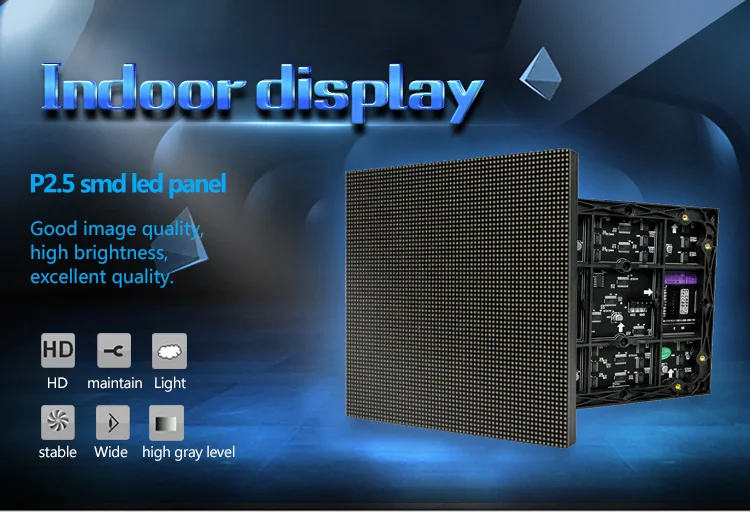 P2.5 Led Display Module 2.5 Pixel Rgb Smd Full Color Screen 1/32 Scan ...