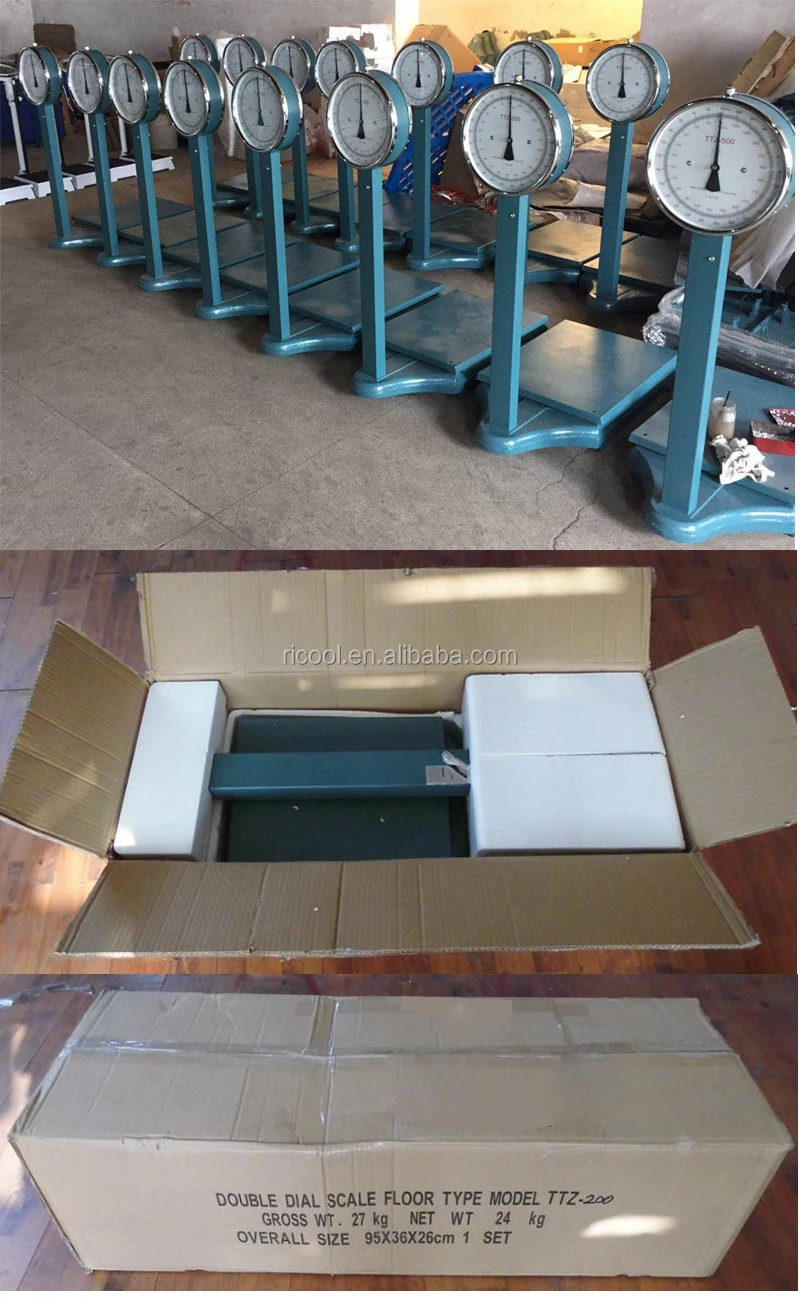 200/300/500kg Double Display Mechanical Dial Platform Scale - Buy ...