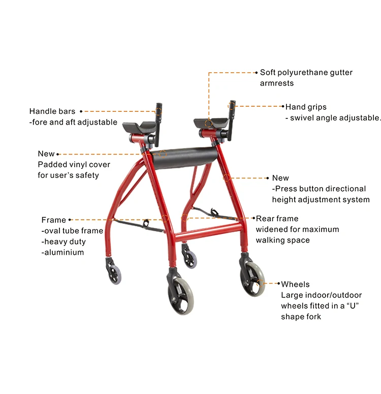 Heavy Duty Design Walking Rehabilitation Equipment Medical Walker Tutor ...