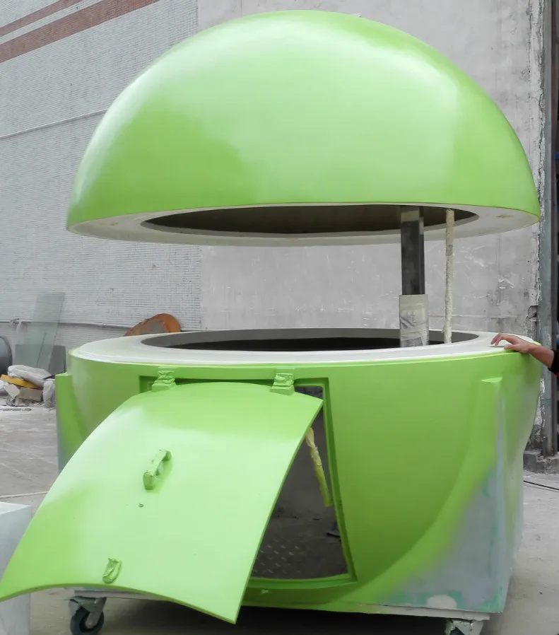 Street Food Vending Cart Kiosk - Fiberglass Orange Juice Stand