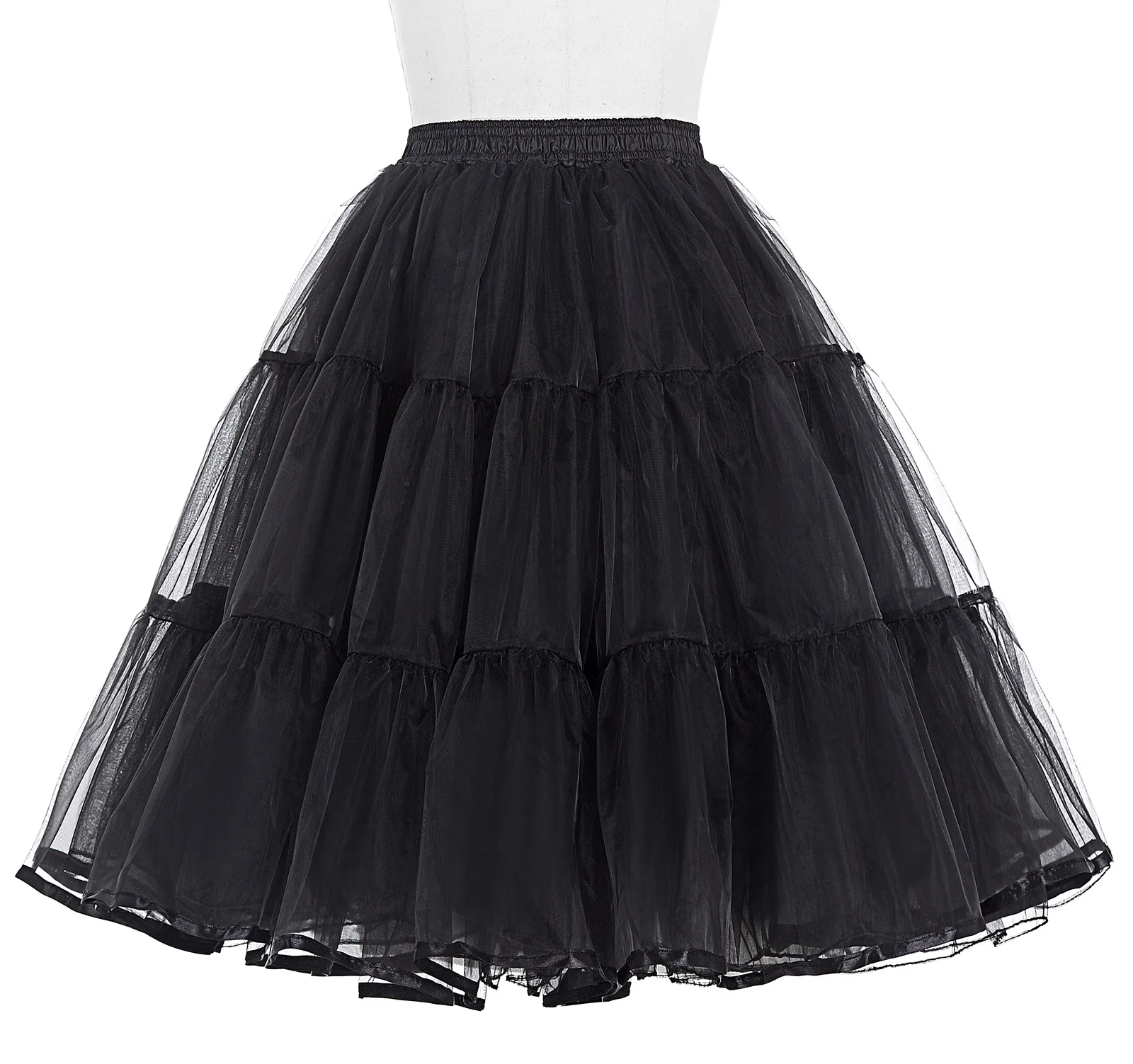 BP OEM Women Black Vintage Crinoline Petticoat for Weddings