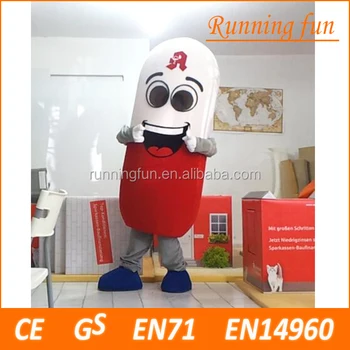 Promotional Ce Adult Pill Mascot Costume For Adults - Buy Adult Pill ...