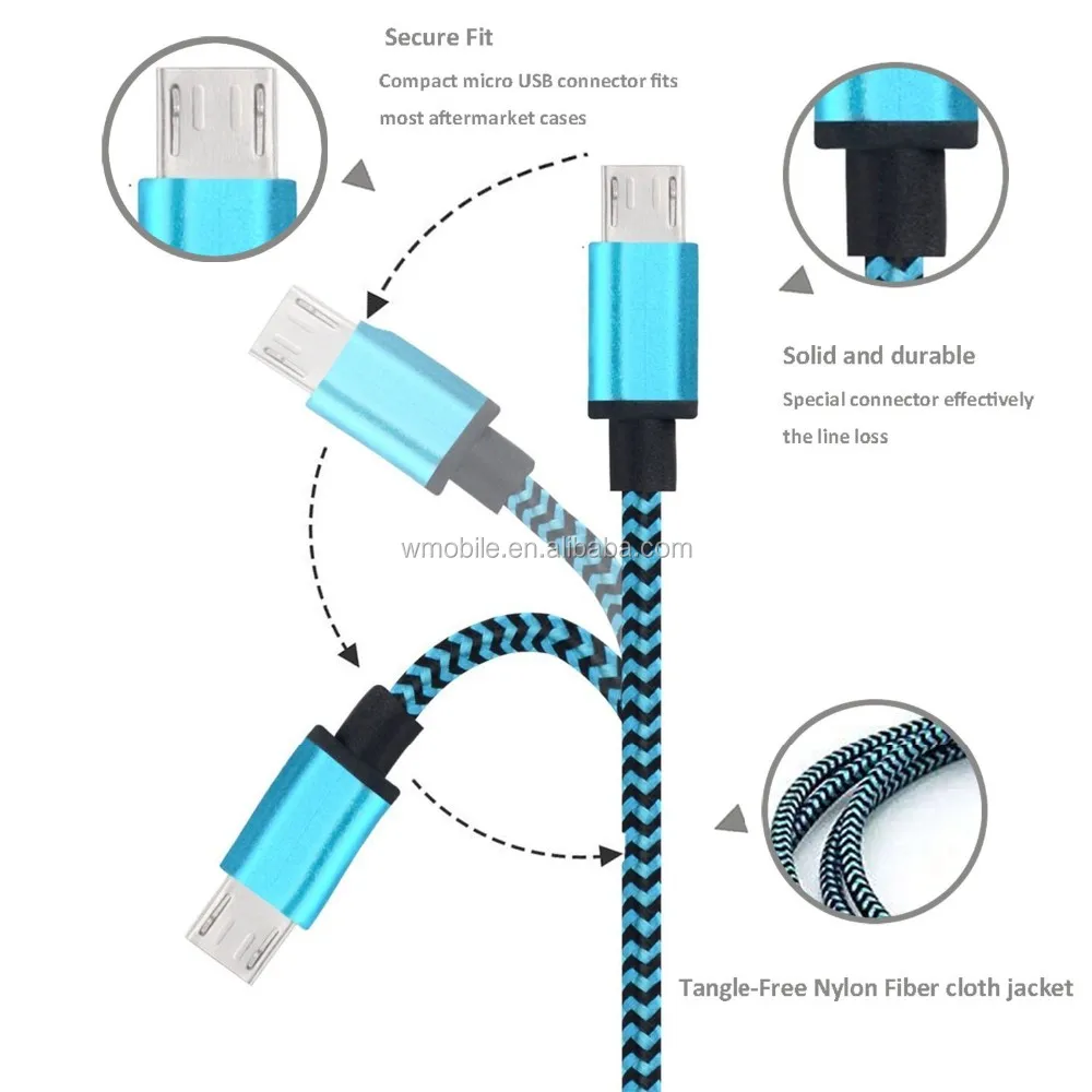 Fast Charging Flexi Cable Android,Mobile Phone Braided Micro Usb Data ...