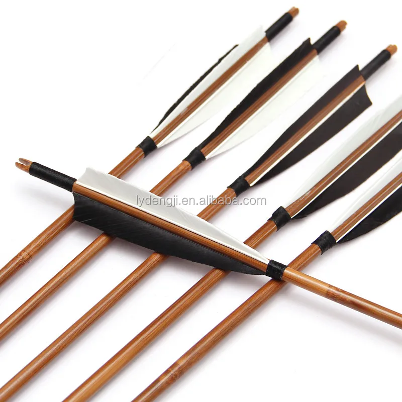 Turkey Feather Arrow Vane Bamboo Shaft Arrow - Buy Bamboo Arrow,Bamboo ...
