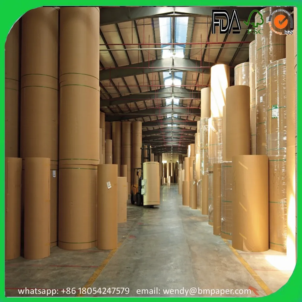 China Paper Mill Kraft Paper Bags Raw Material SHEETS/ROLLS Brown Kraft ...