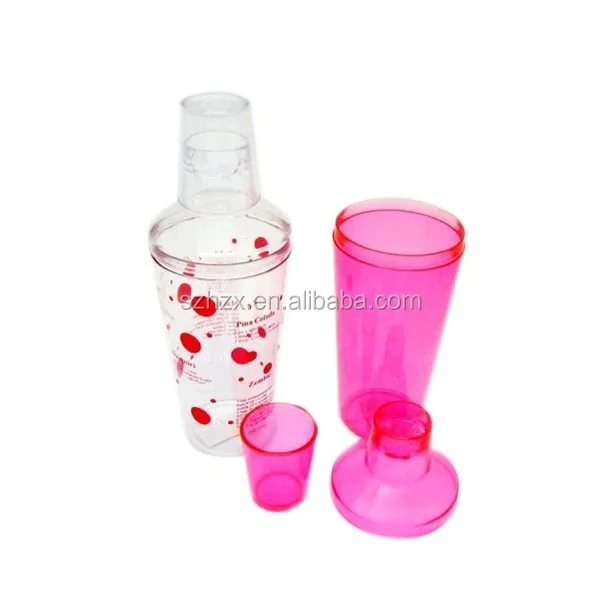 Mini Plastic Cocktail Shaker Set - 700ml Promotional