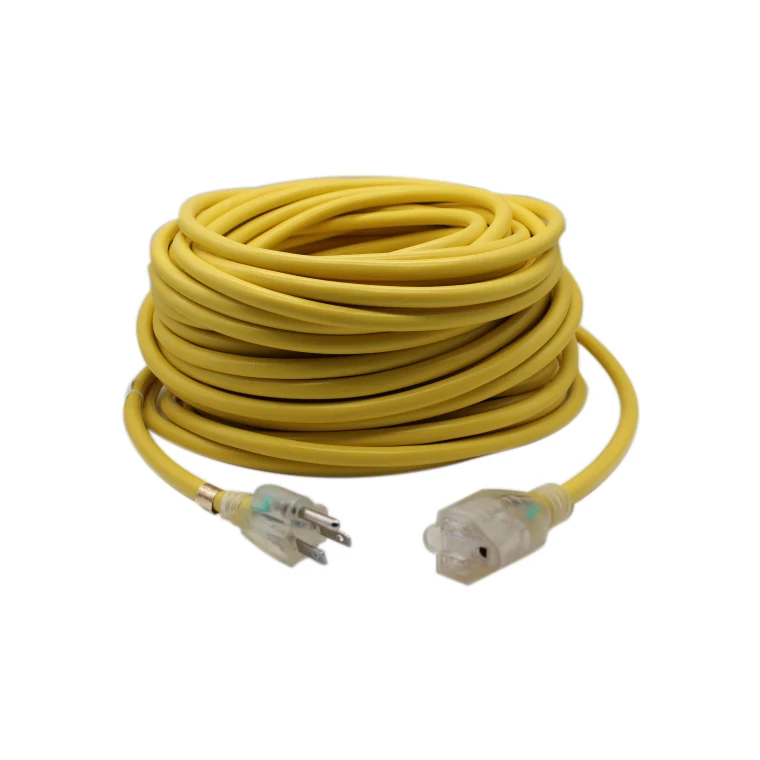 UL 100m 100ft AC Extension Electric Power Cords Cable for Outdoor With ...