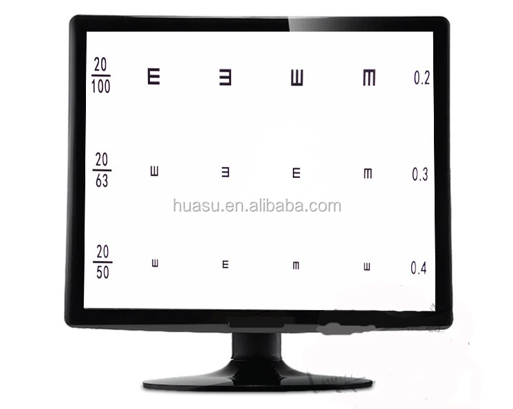 China Eye Test Machine Led Lcd Vision Chart 19 Inch Tft Monitor Square ...