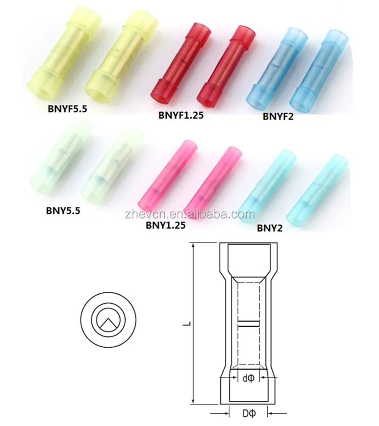 Aircraft Bnyf Electrical Splice Insulated Butt Connectors - Buy ...