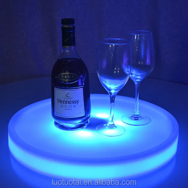 Color Changing Led Bar Tray Restaurant Serving Tray Led Drink Tray Ltt ...
