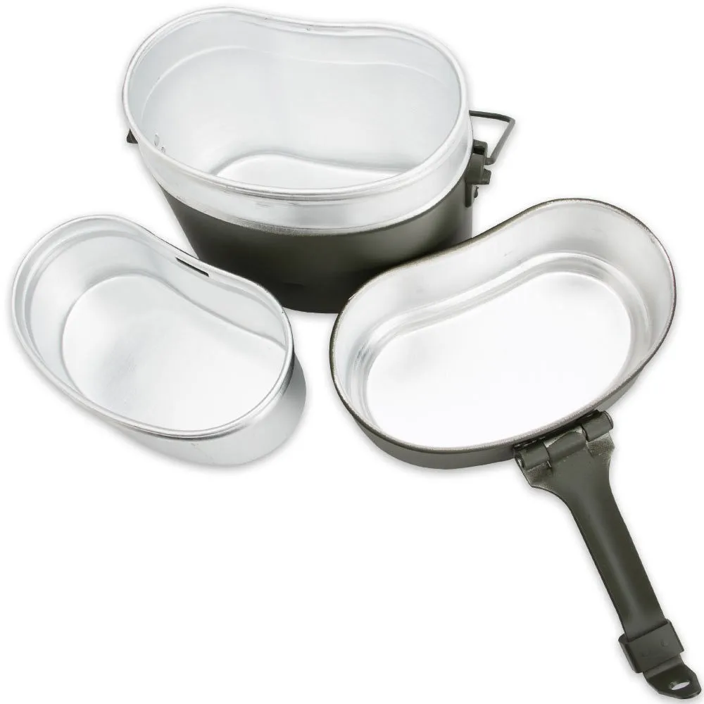 High Quality Two Pieces Per Set Aluminum Army Camping Mess Kit Military ...