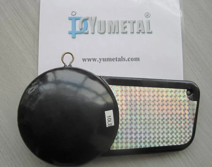 L Ball Round Type Downrigger Weights with PE Coated