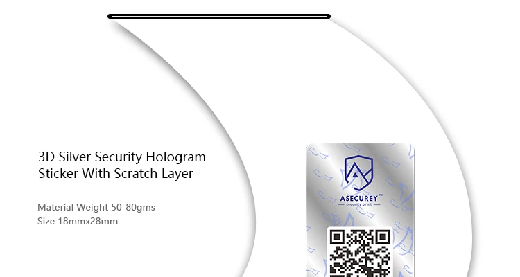 3d Holographic Security Seal Sticker With Scratch Off Layer And Qr Code ...